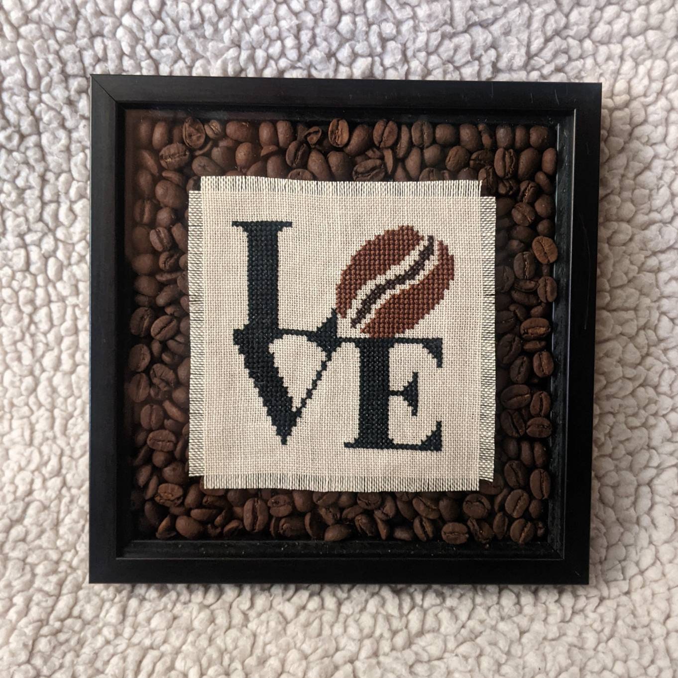 PDF Pattern Coffee Love Coffee Bean Cross Stitch Love - Etsy