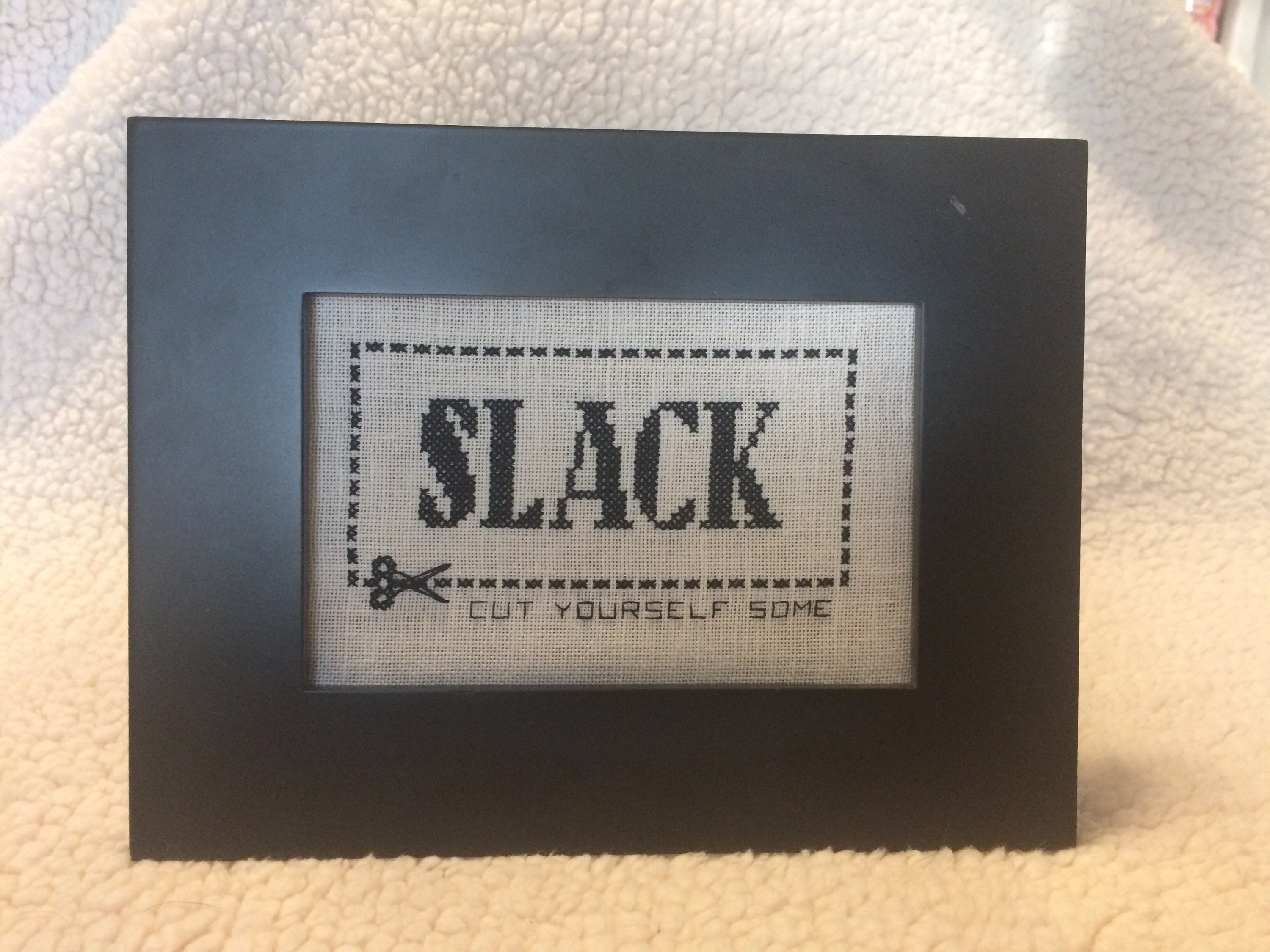 PDF Pattern Cut Yourself Some Slack Cross Stitch Support | Etsy