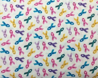 Cancer Awareness Fabric | Etsy