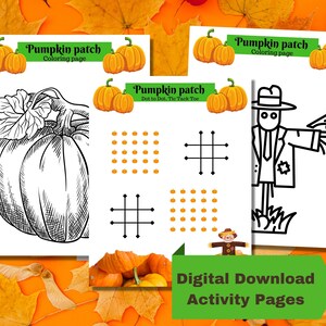 Fall Activity Sheets, Fall Coloring Sheets, Halloween Activity Sheets ...