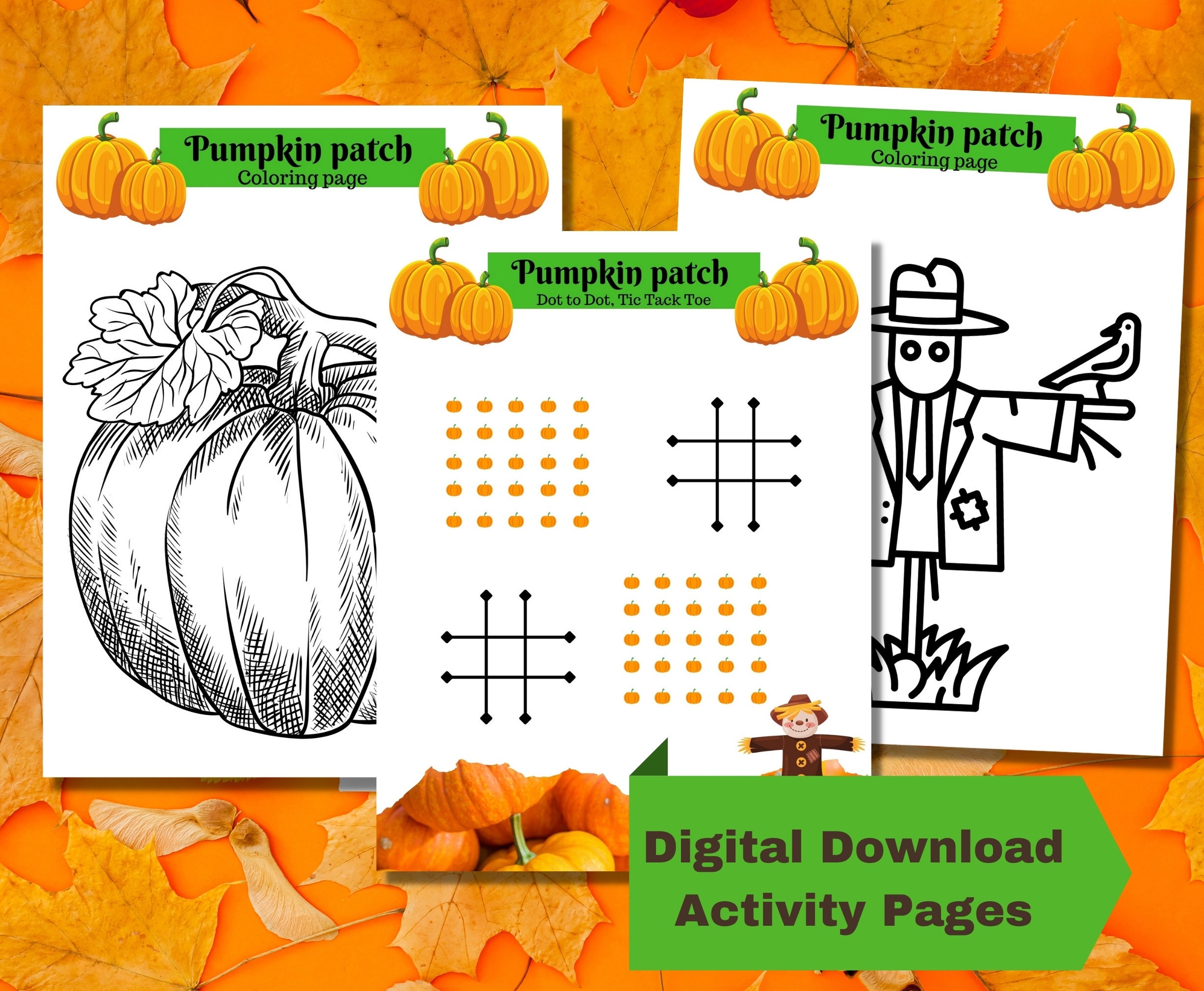 Fall Activity Sheets, Fall Coloring Sheets, Halloween Activity Sheets ...