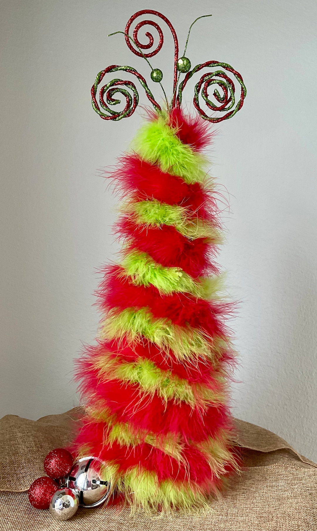 Green Monster Tree, Green Monster, Whimsical Green Monster Tree Decor ...