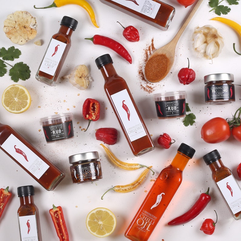 Hot and Spicy Chilli Sauce and Chilli Oil Gift Set Cooking - Etsy