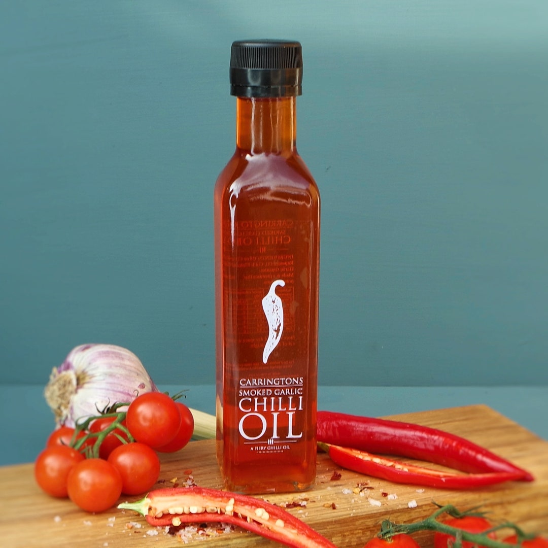 Chilli Oil Gift, Smoked Garlic Oil, Spicy Pizza Oil, Gift for Foodie ...