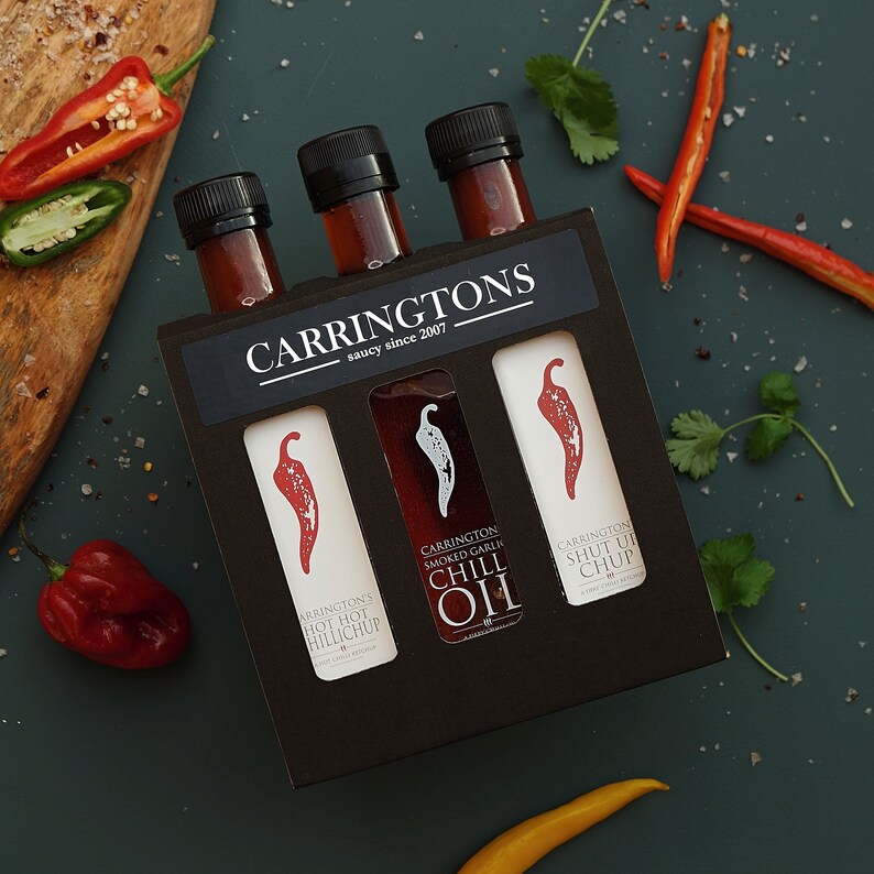 Hot and Spicy Chilli Sauce and Chilli Oil Gift Set Cooking - Etsy