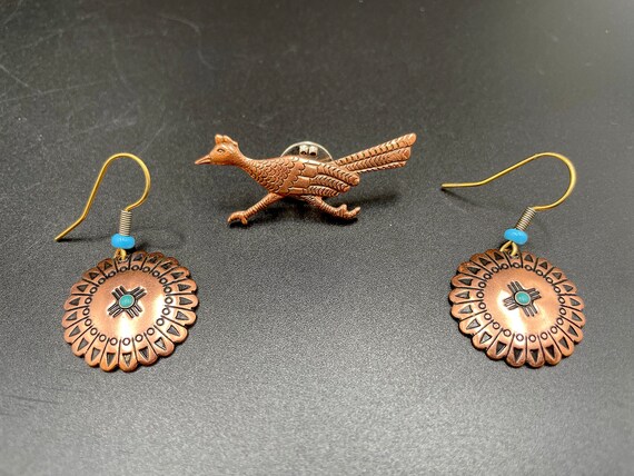 Native American Inspired Copper Jewelry / Earrings an… - Gem