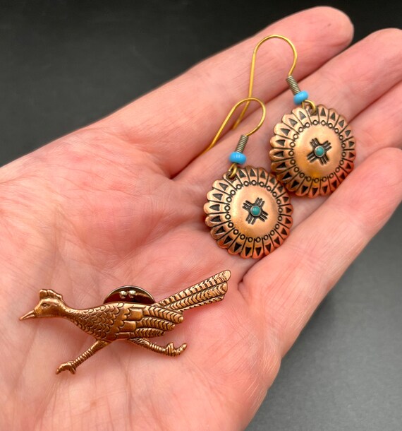 Native American Inspired Copper Jewelry / Earrings an… - Gem