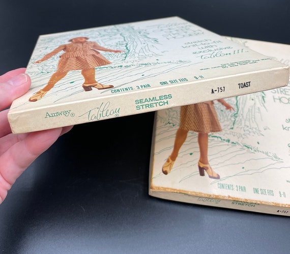 Seamless Stockings from the 1970s, Amway Tableau stil… - Gem