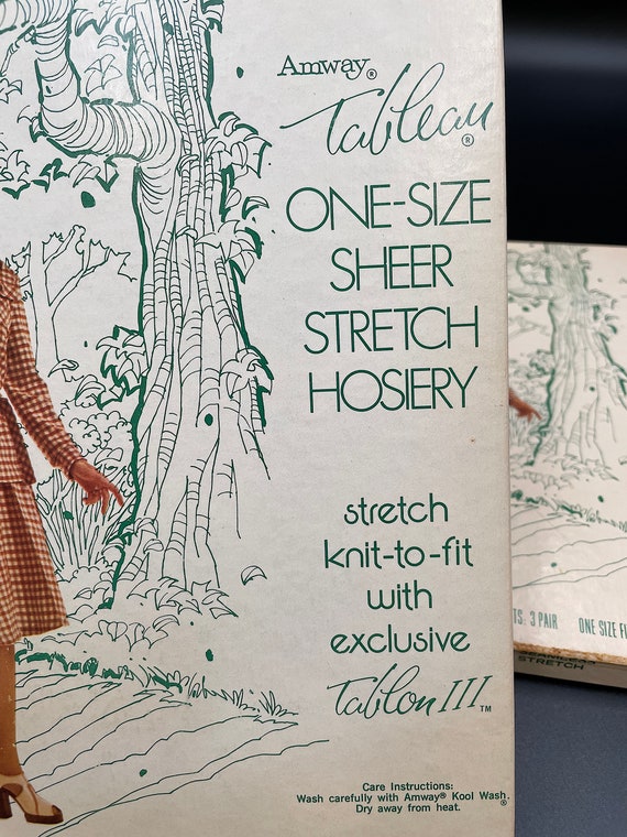 Seamless Stockings from the 1970s, Amway Tableau stil… - Gem