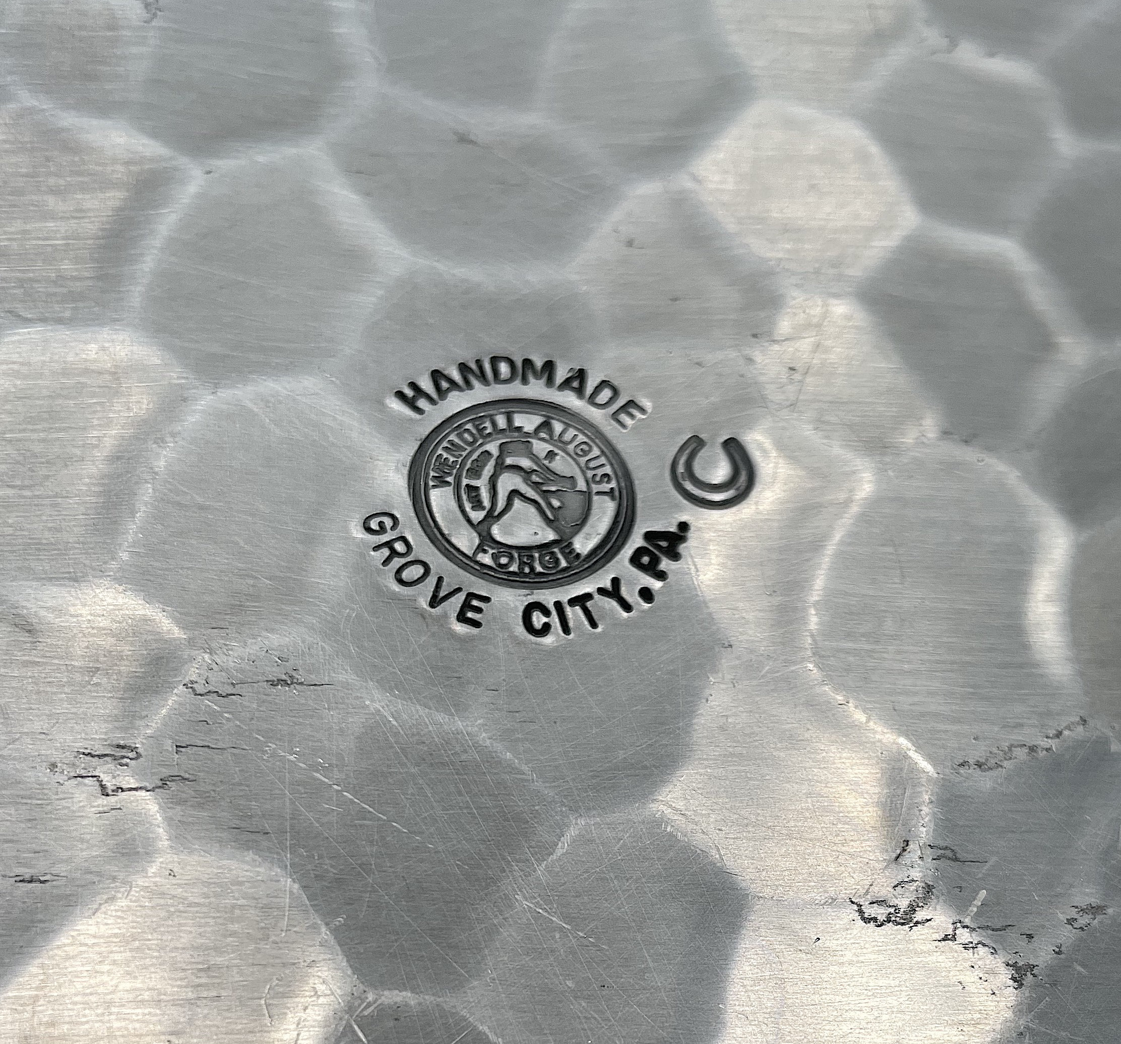 Wendell August Forge Hammered Aluminum Tray Featuring Dogwood Blossoms ...
