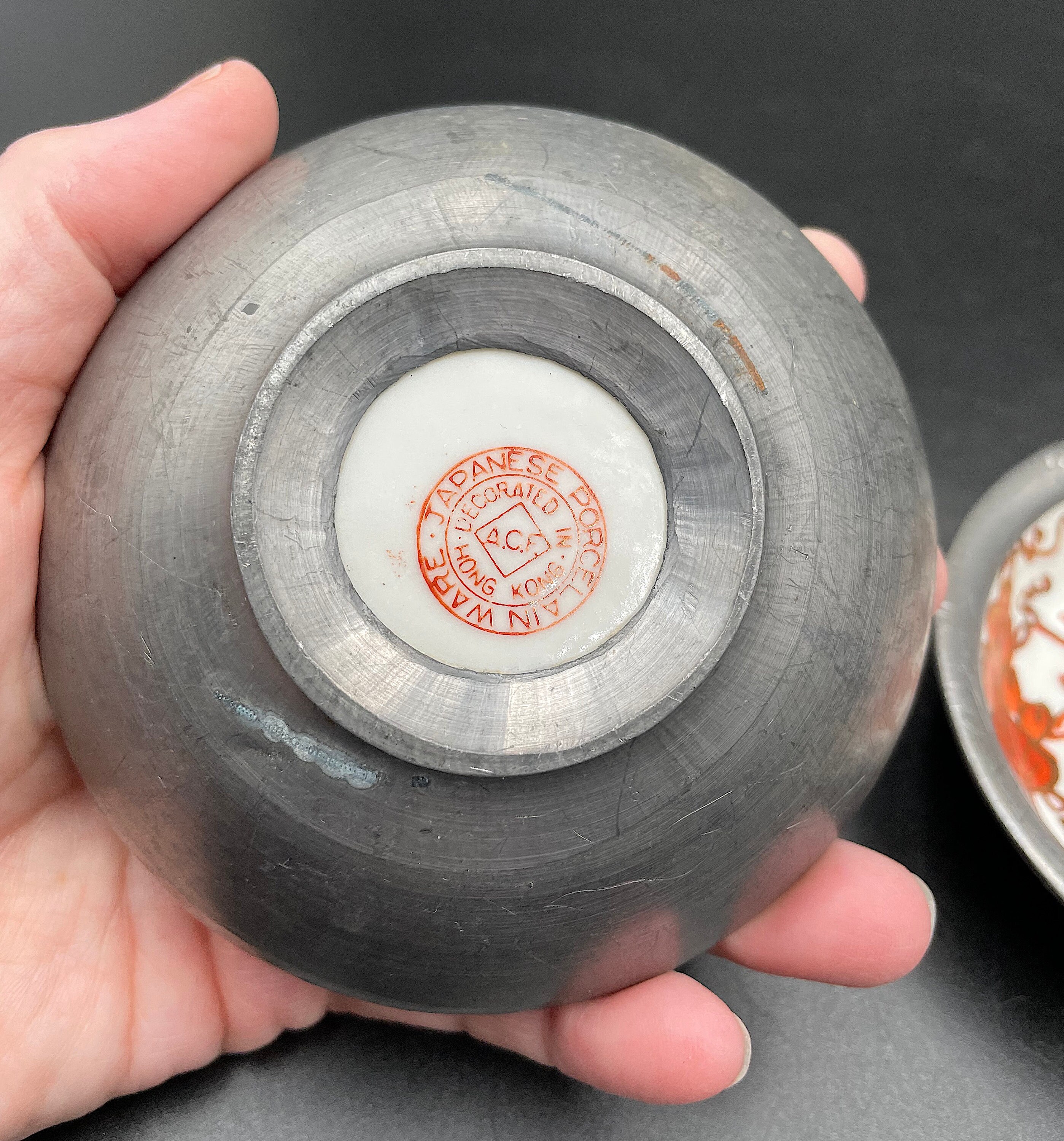 Set of 2 Asian Bowls / ACF Japanese Porcelain Ware Decorated in Hong ...