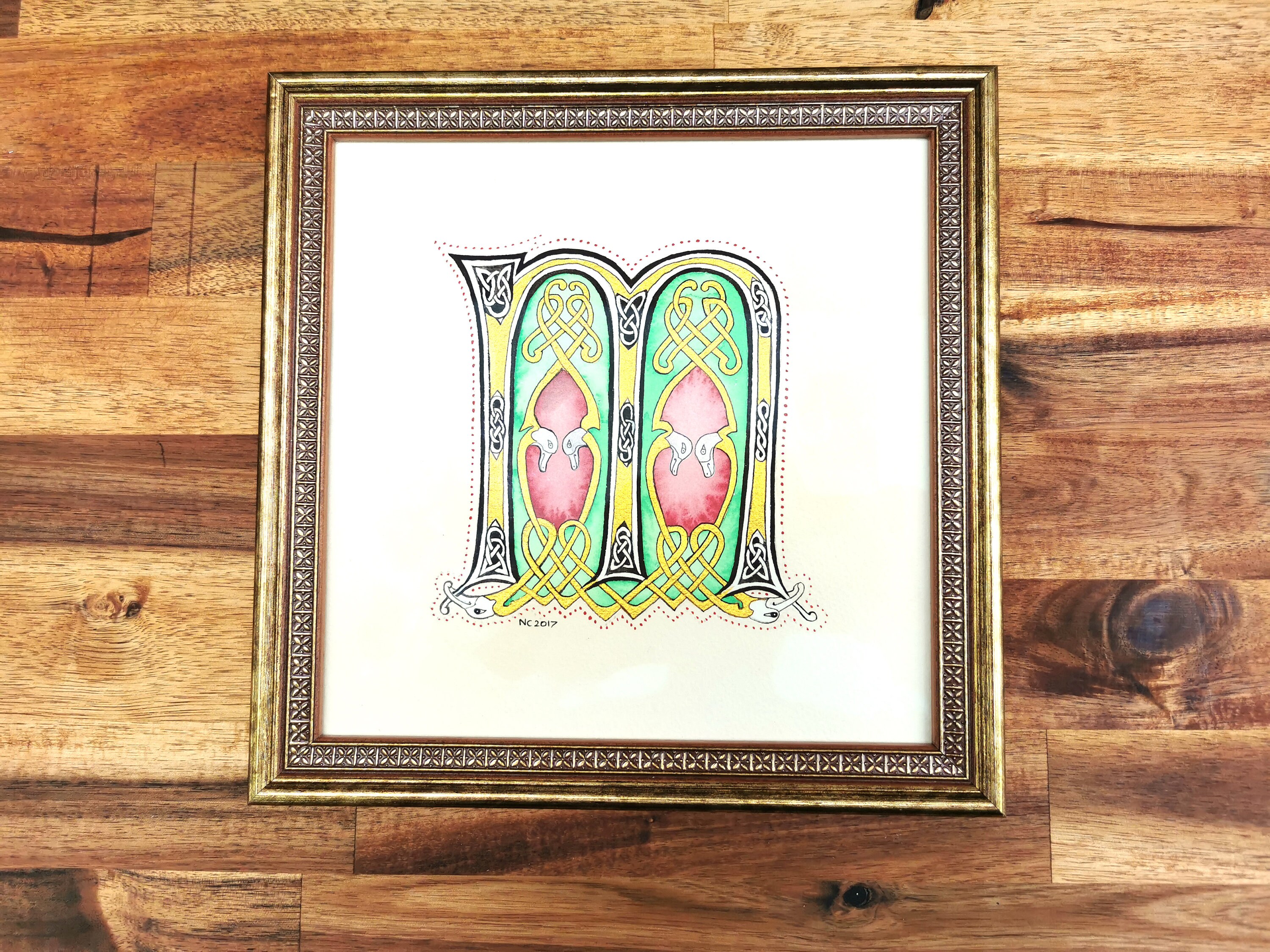 Illuminated Letter M