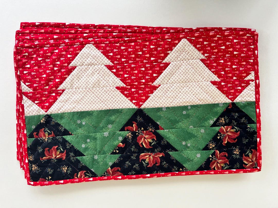 Set of 4 Placemats / Tree Placemats / Winter Placemats / Christmas ...
