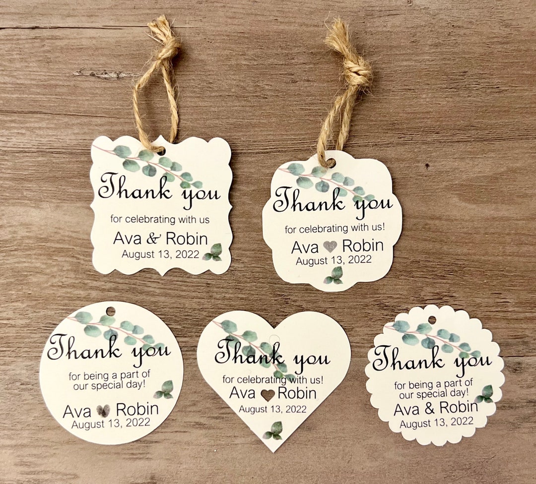 Wedding Tags, Personalized Wedding Tags, Custom Wedding Favor Tags ...