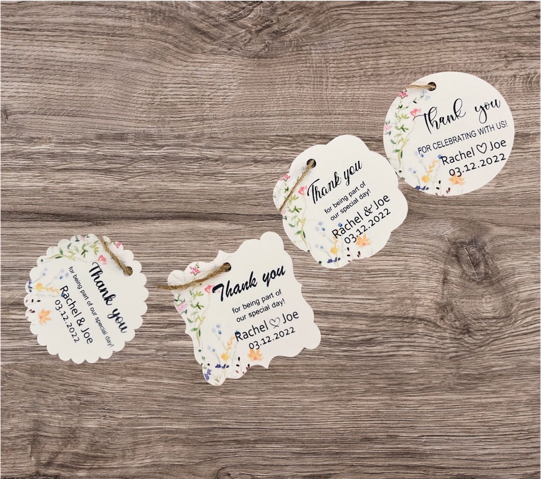 Wedding Tags, Personalized Wedding Tags, Custom Wedding Favor Tags ...