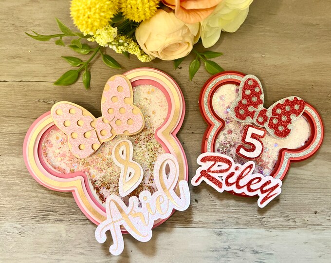 Minnie Cake Toppers, Minnie Mouse 3d Cake Toppers, Minnie Mouse Shaker ...