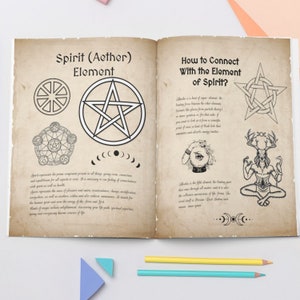 Spirit Element Basics of Witchcraft, Pagan Wicca Correspondences, , 12 ...