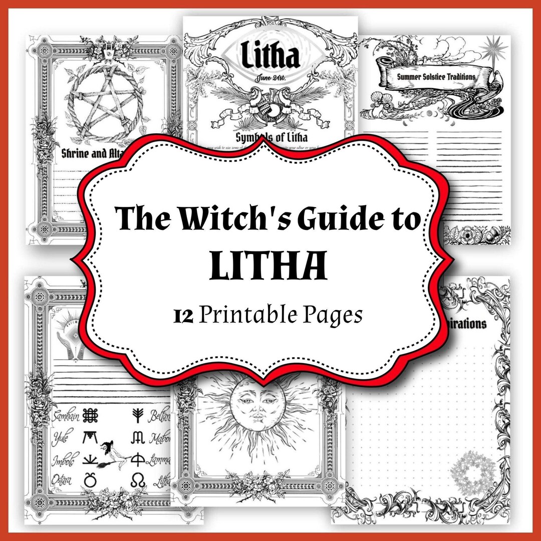 Celebrate Litha With These Summer Solstice Coloring Pages and Wiccan ...