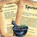 Taurus Astrological Sign Correspondences Witchcraft - Etsy