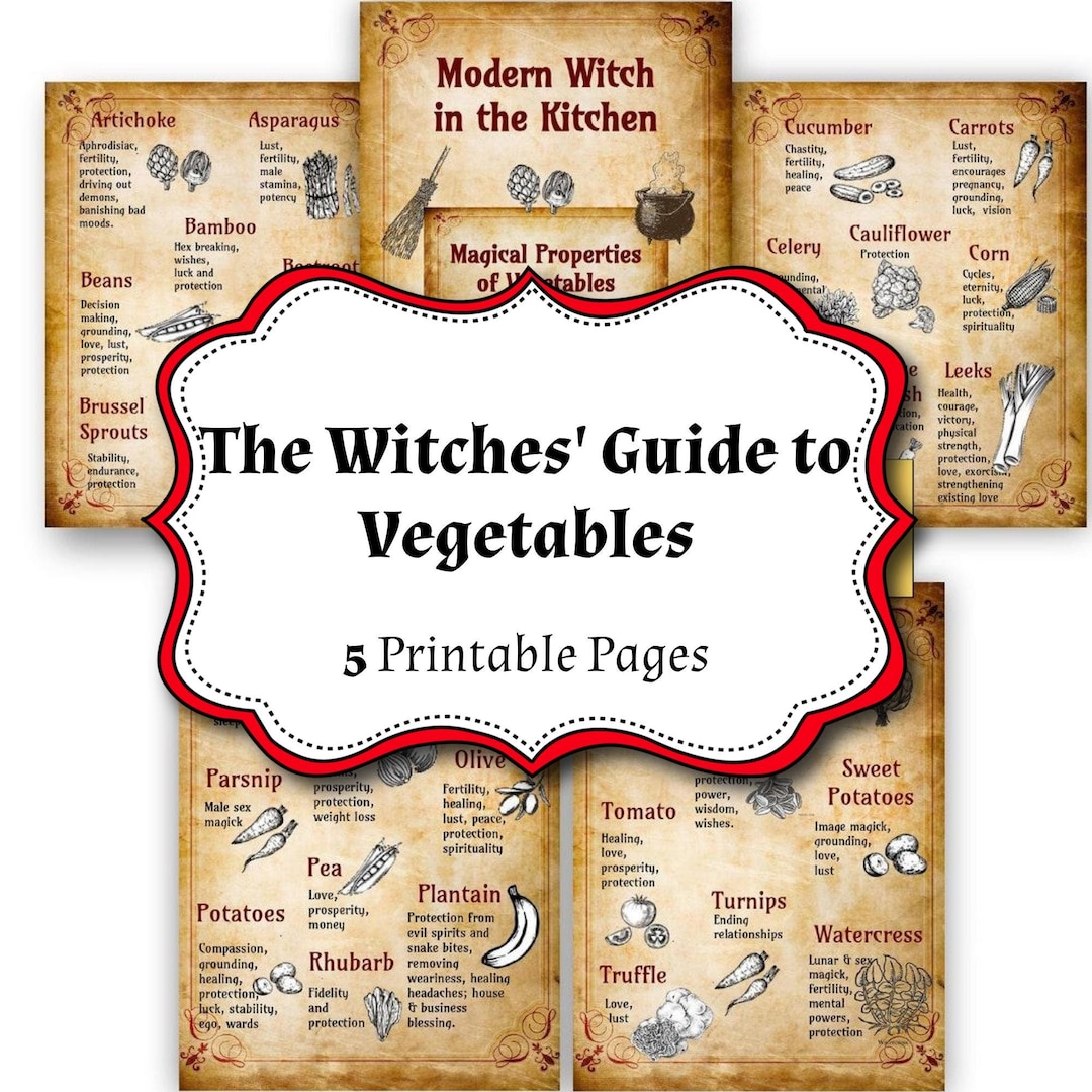 Vegetables Magical Uses, Kitchen Witchery, Green Witch, Wicca Altar ...