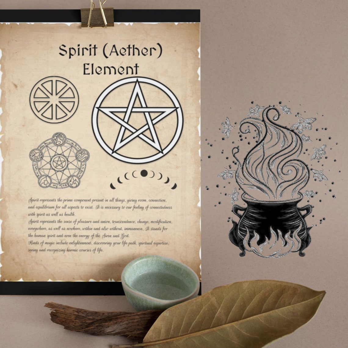 Spirit Element Basics of Witchcraft Pagan Wicca - Etsy