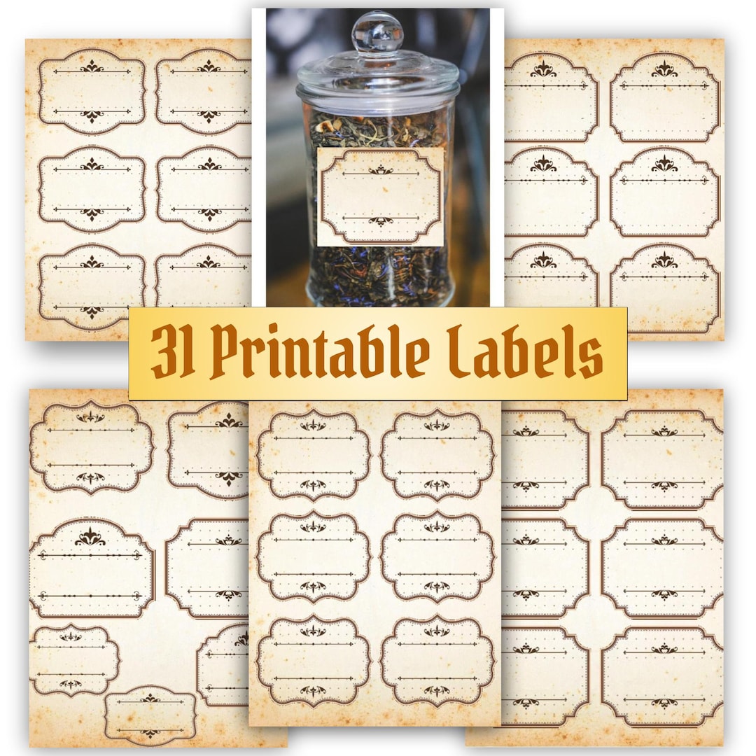 Kitchen Labels for a Clutter-free Cooking Experience | Editable in ...