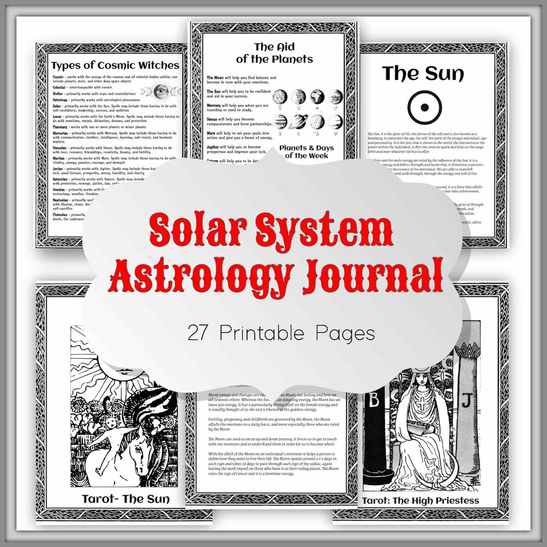 Astrology Journal PDF - Embrace the Magic of the Solar System & Pagan ...