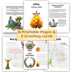 Litha Decor 2023 Wiccan Sabbat, Midsummer, Summer Solstice Book of ...