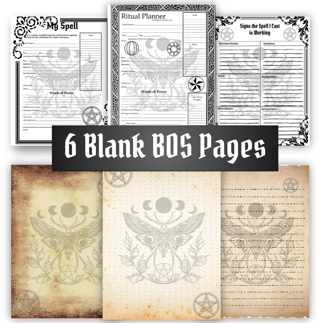 Magic in Every Stroke - Printable Butterfly Spell Sheets and Blank ...