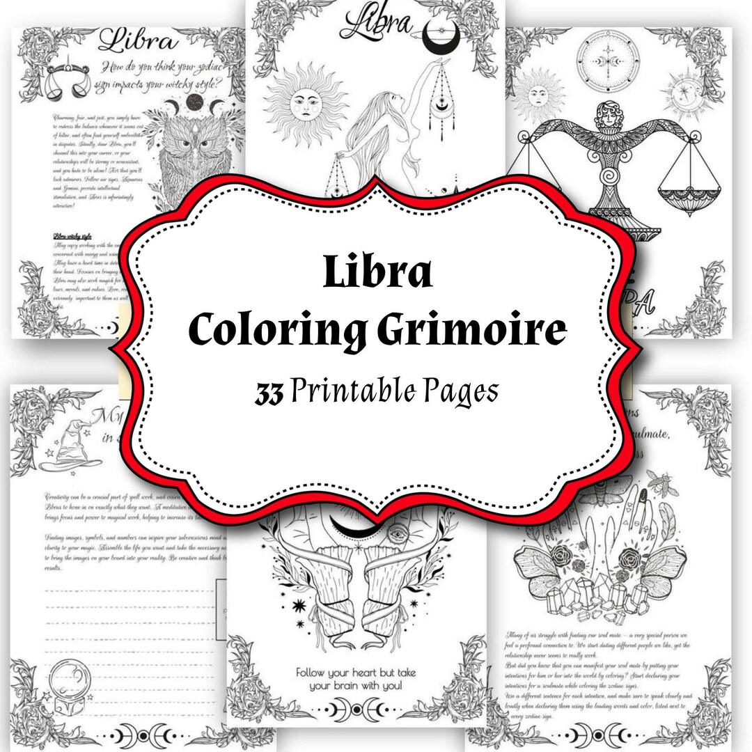 Libra Astrology Cheat Sheets Printable: Free Constellation Motto for ...