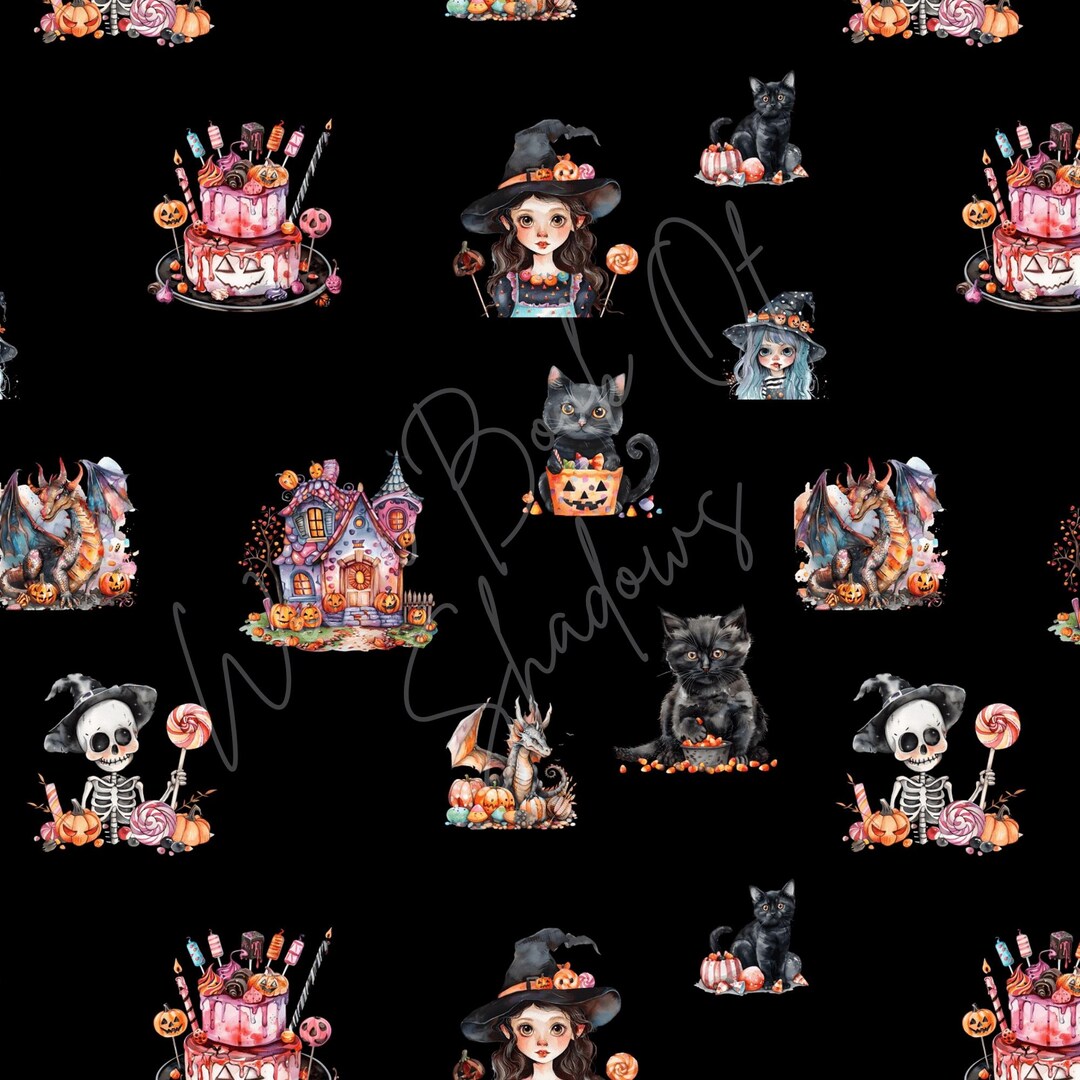 Halloween Digital Paper - Perfect for Printable Crafts and Decoration ...