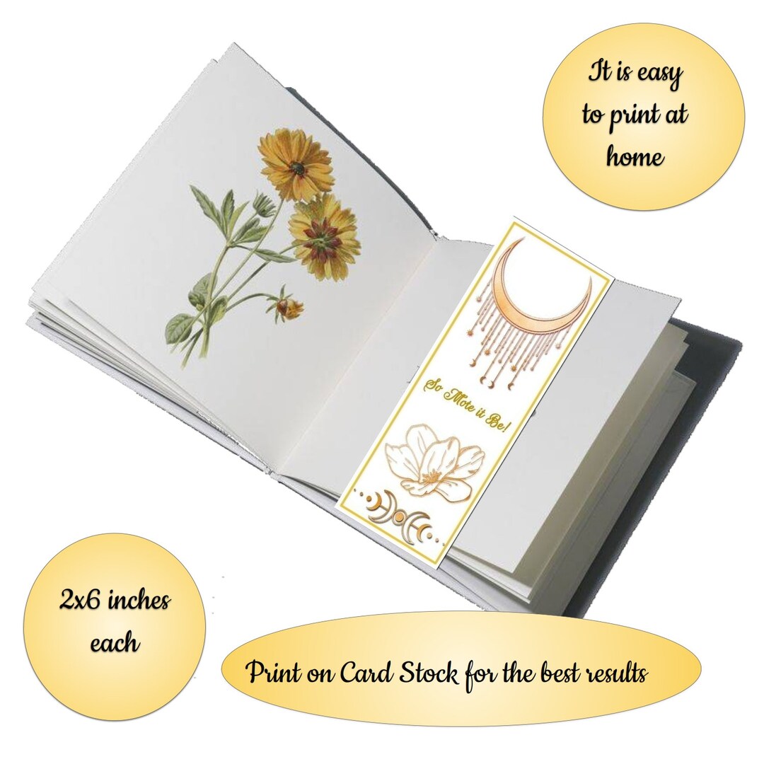 Pagan Symbols Bookmark Printable - Unique Pagan Gifts, Decorative Art ...