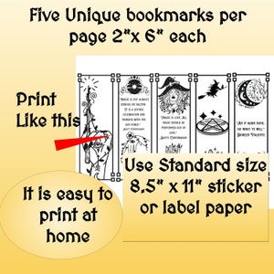 10 Pagan Printable Bookmarks, Page Keeper, Wiccan Book Lover ...