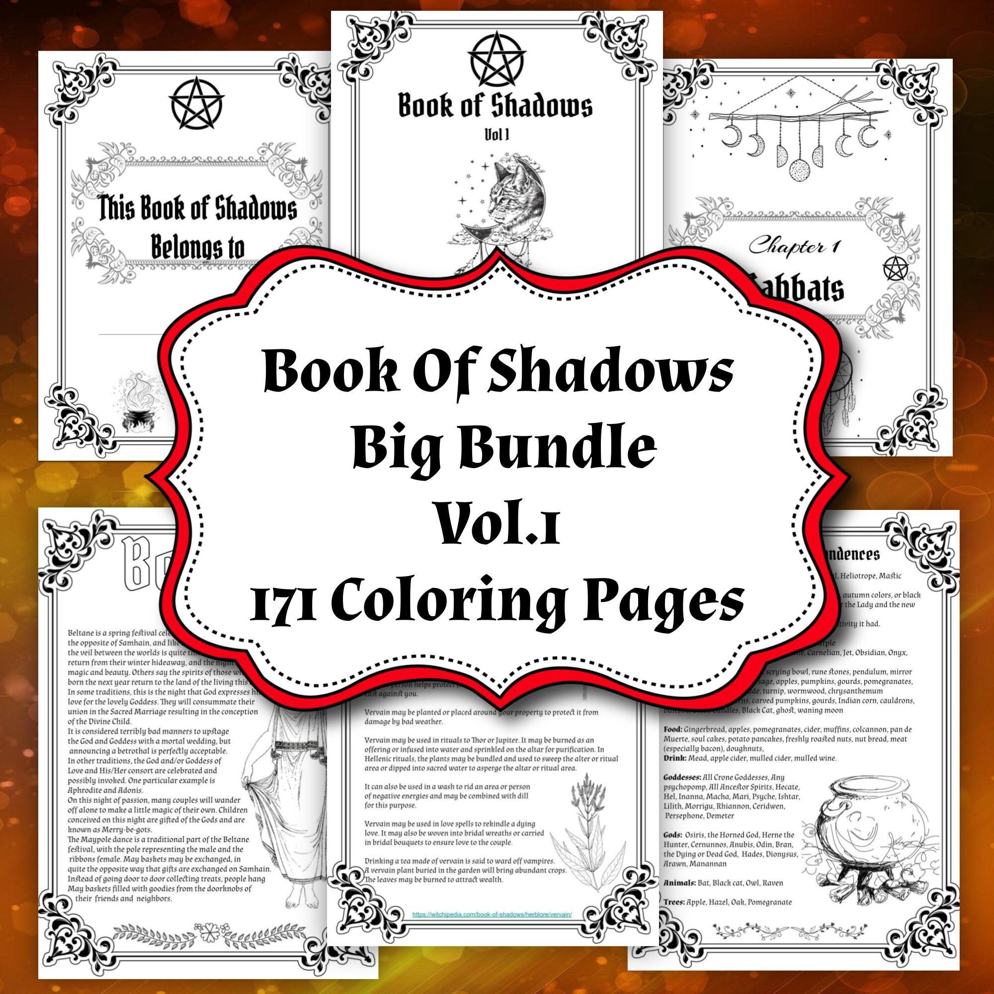 Book of Shadows Printable Pages Grimoire Witch Planner 2021 UK & USA ...