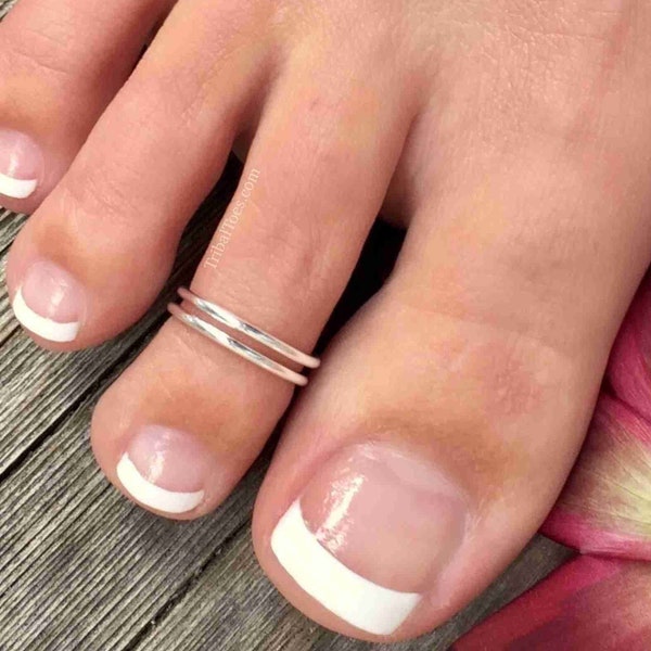 Double Toe Rings - Etsy