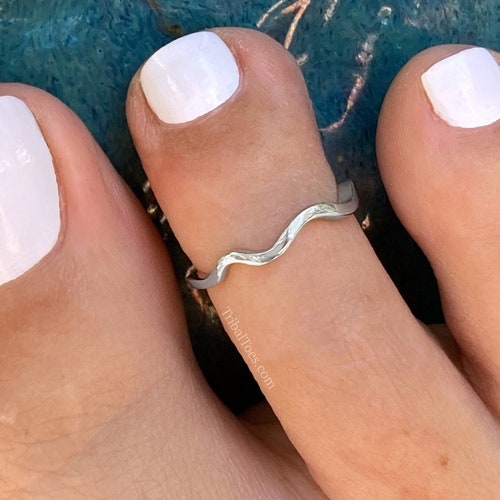 Sterling Silver Toe Ring Adjustable - Etsy
