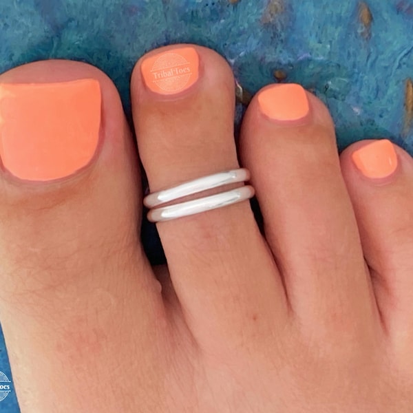 Double Toe Rings - Etsy