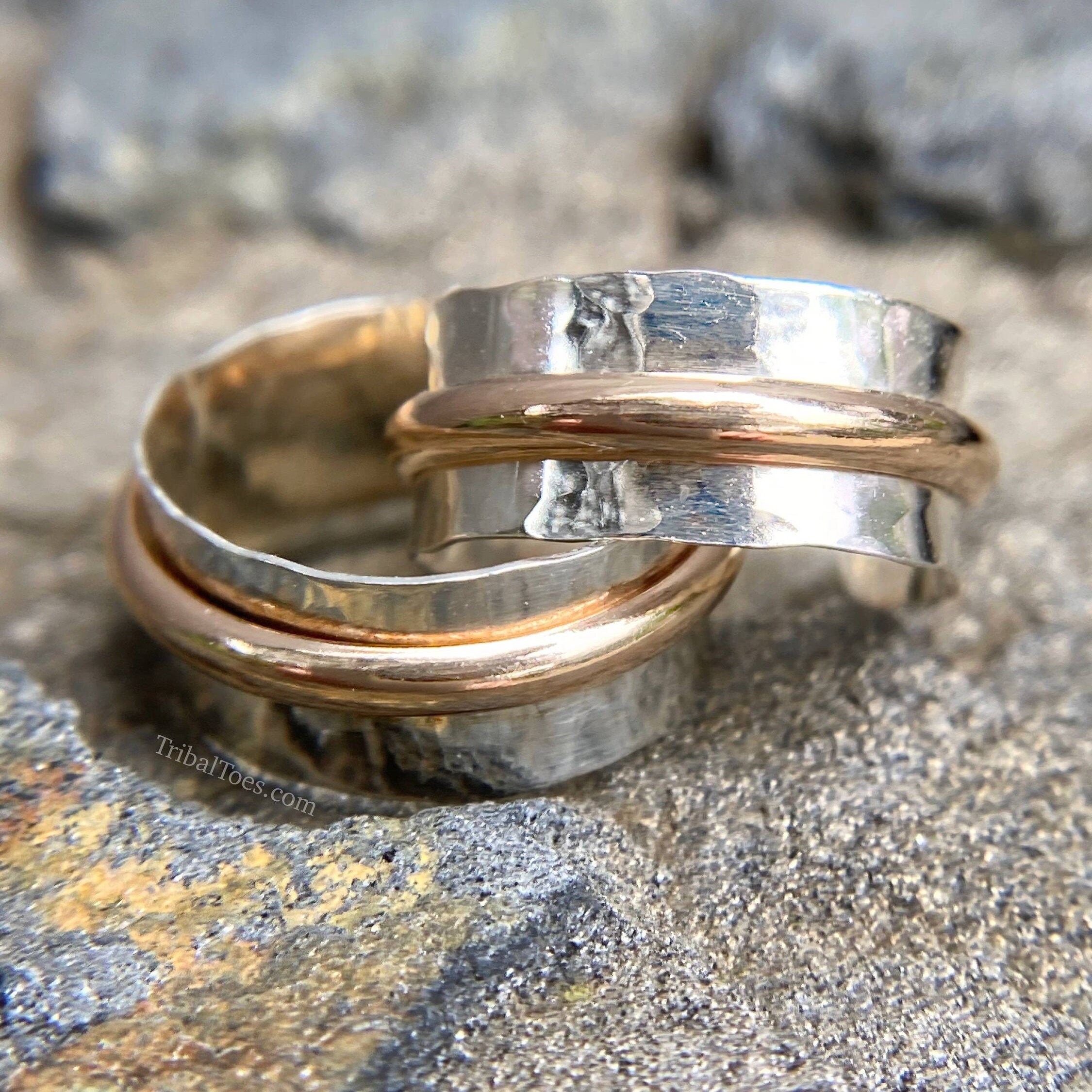 Mixed Metal Ear Cuff Silver Gold Ear Wrap Cartilage Non - Etsy