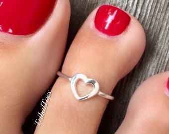 Heart Toe Ring - Etsy
