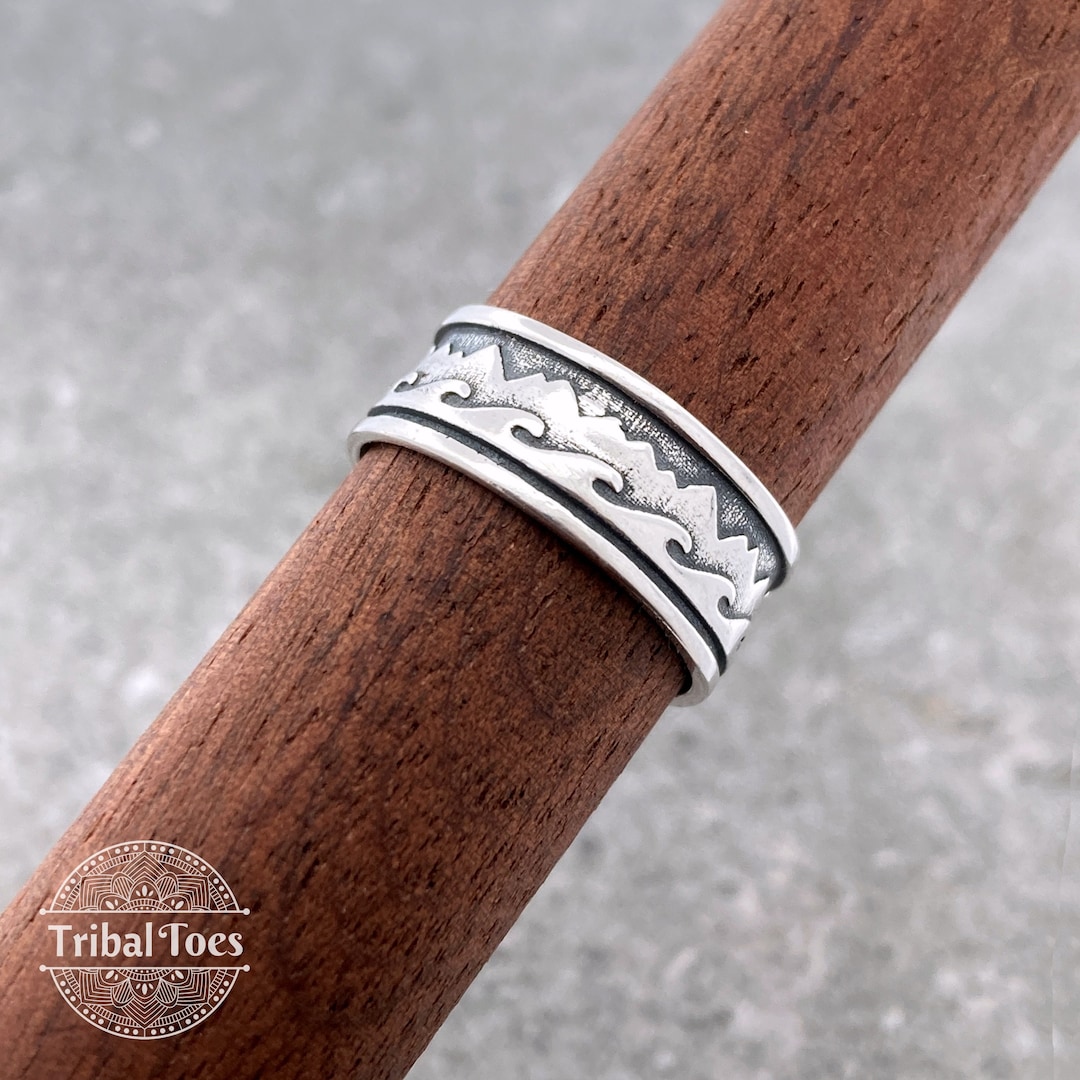 Men's Sterling Silver Toe Ring Men's Silver Adjustable Ring Coast ...