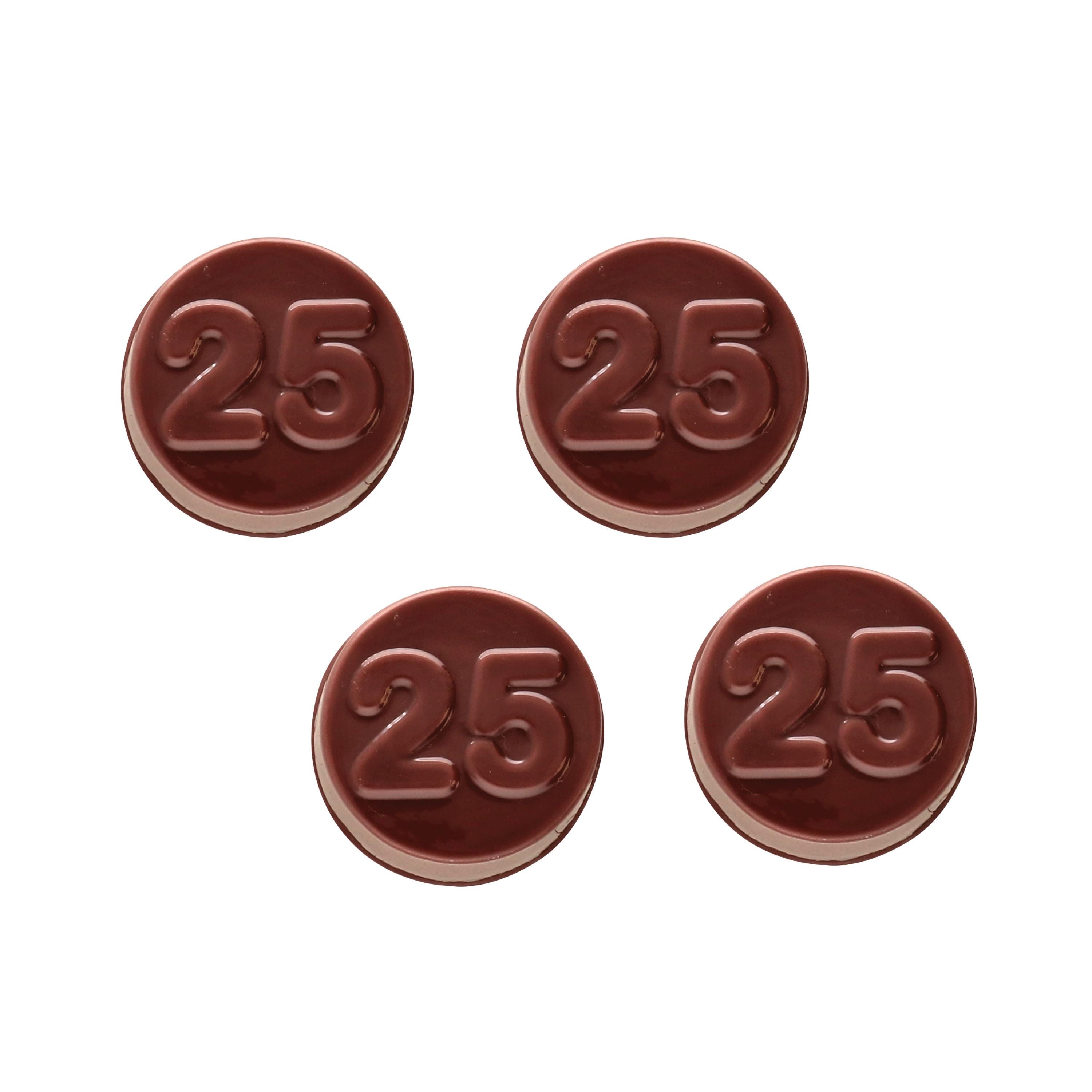 L042 25th 25 Birthday Anniversary Chocolate Covered Cookie Candy ...