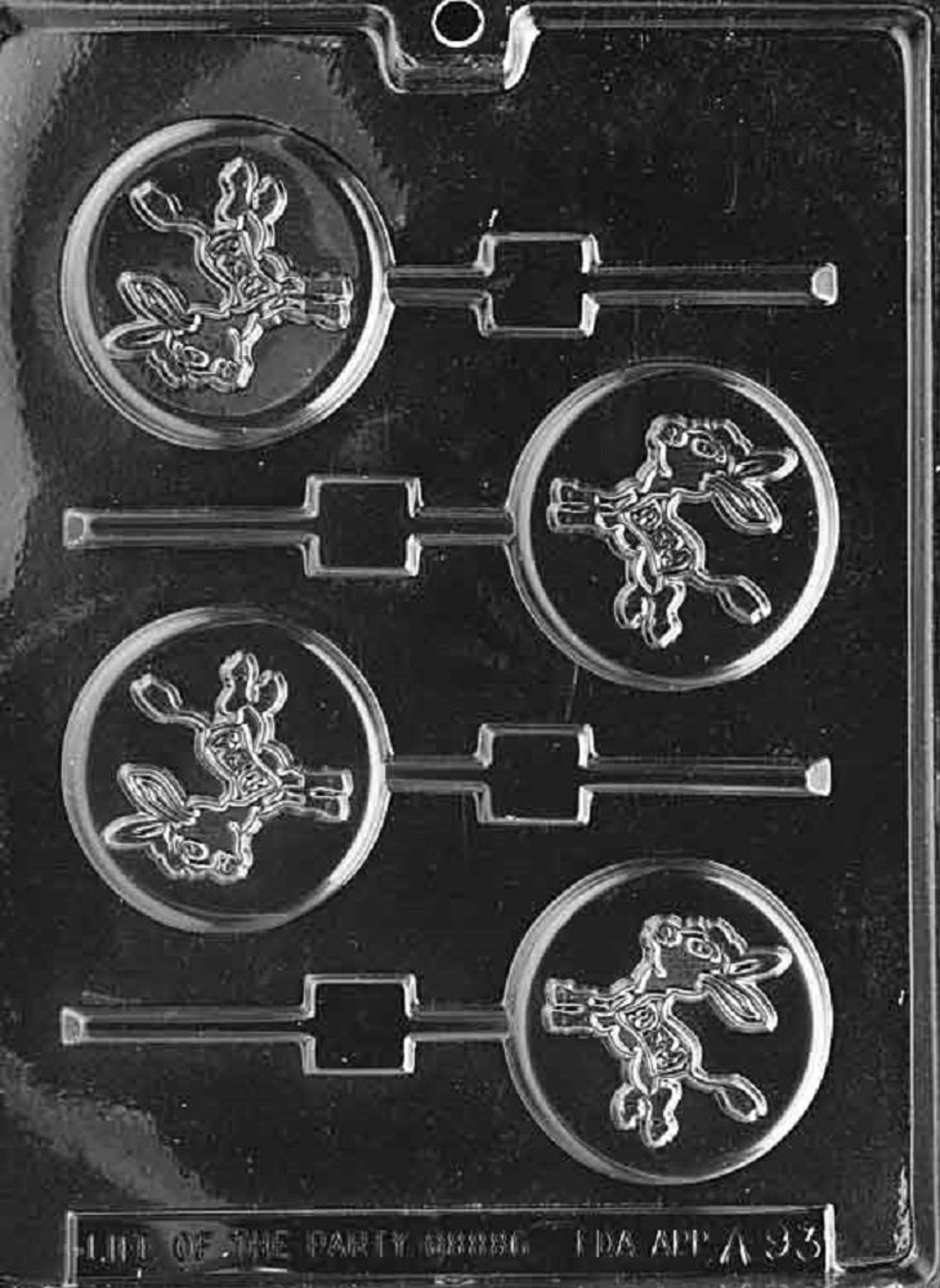 A093 Donkey Lollipop Lolly Chocolate Candy Mold With Exclusive - Etsy