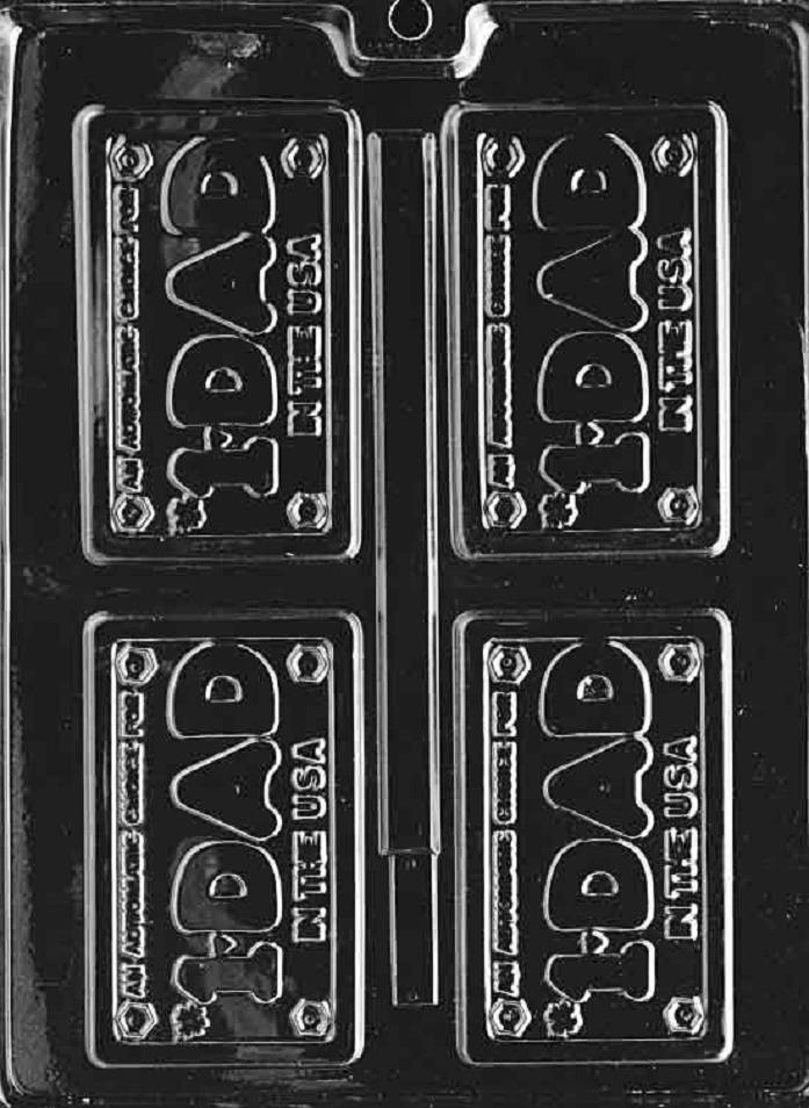 D041 Dad License Plate Father's Day Chocolate Candy Soap Mold - Etsy
