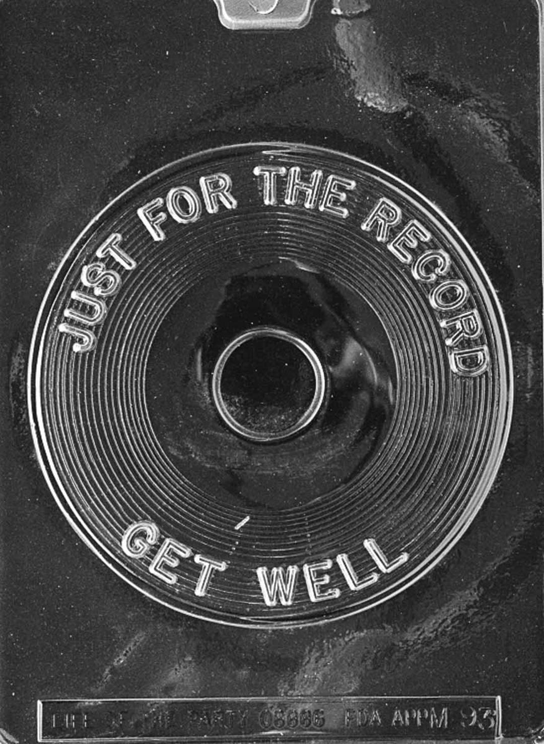 M093 Just for the Record Get Well LP Chocolate Candy, Plaster or Soap ...