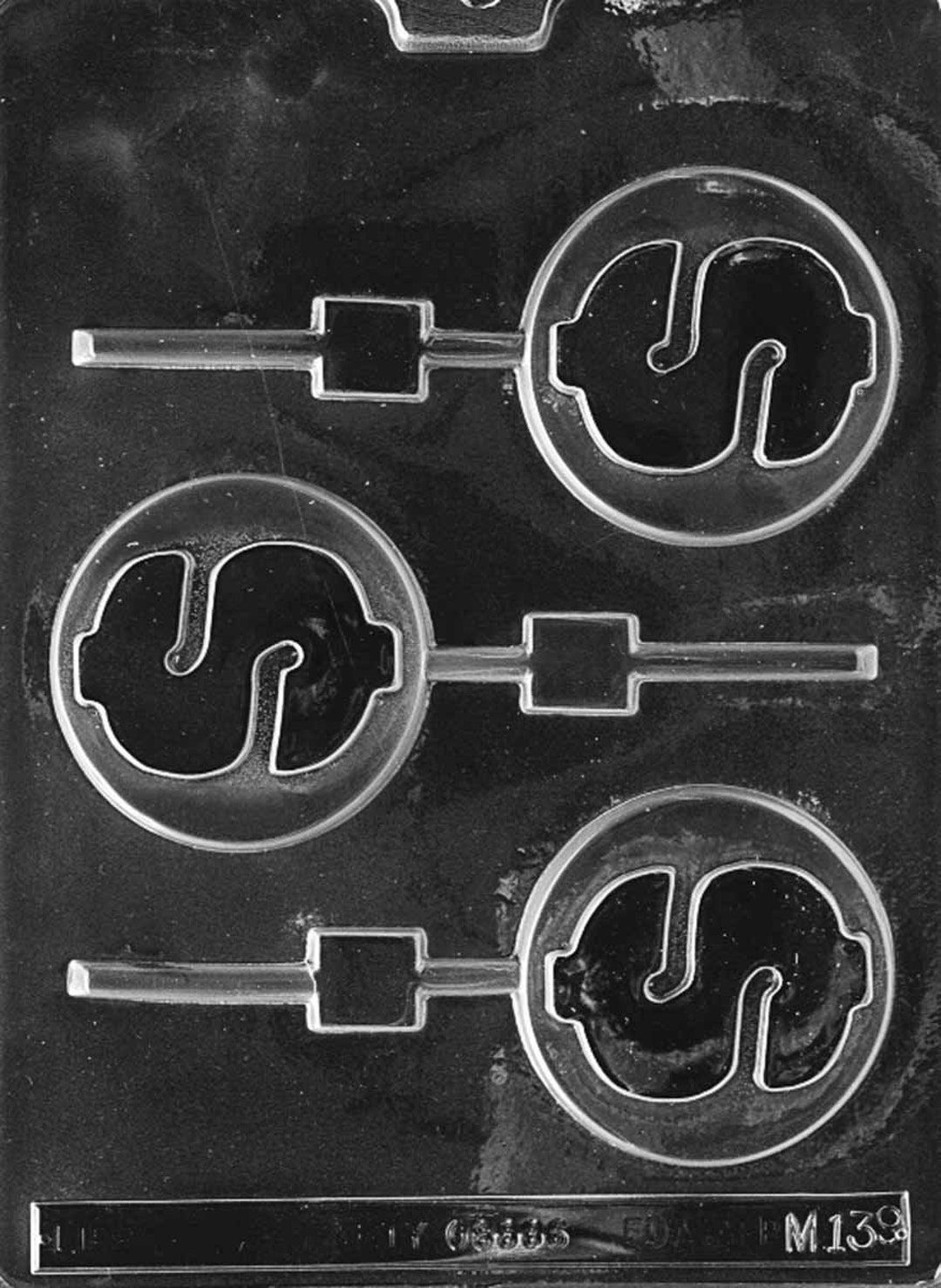 M139 Dollar Sign Lollipop Chocolate Candy Mold - Etsy