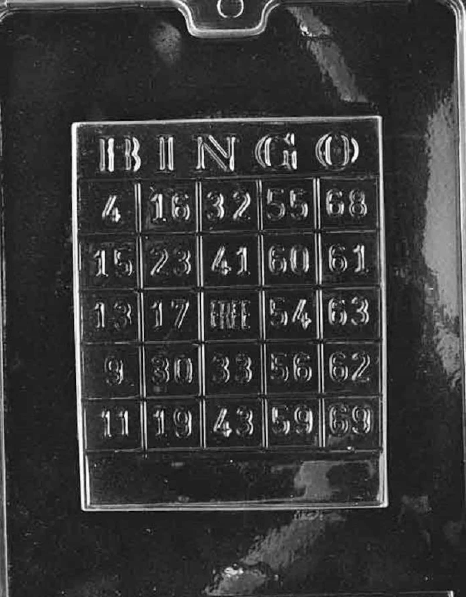 M004 Bingo Card Chocolate Candy Soap Mold - Etsy