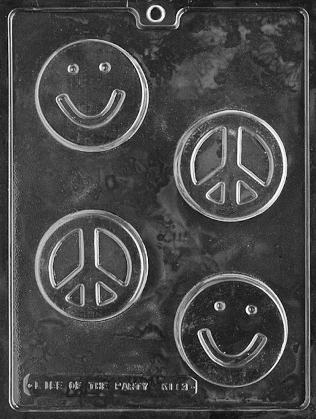K113 Smiling Face / Peace Bar Chocolate Candy Mold - Etsy