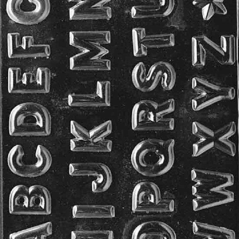 Alphabet Chocolate Mold - Etsy