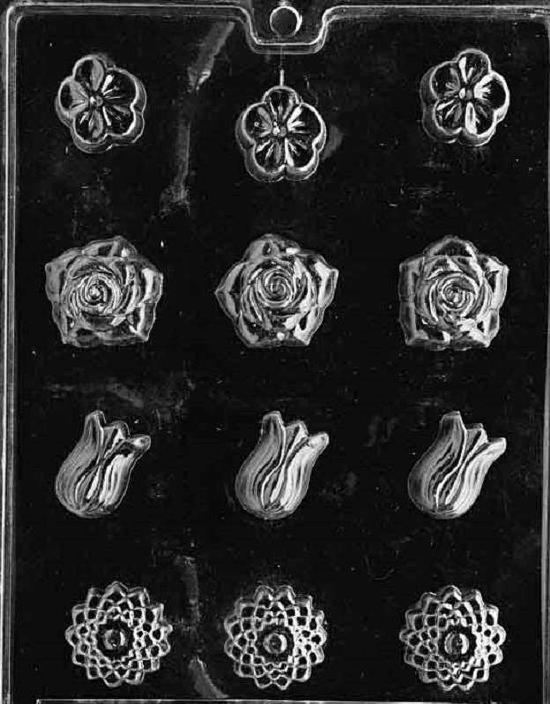 F005 Assorted Flower Chocolate Candy Mold - Etsy