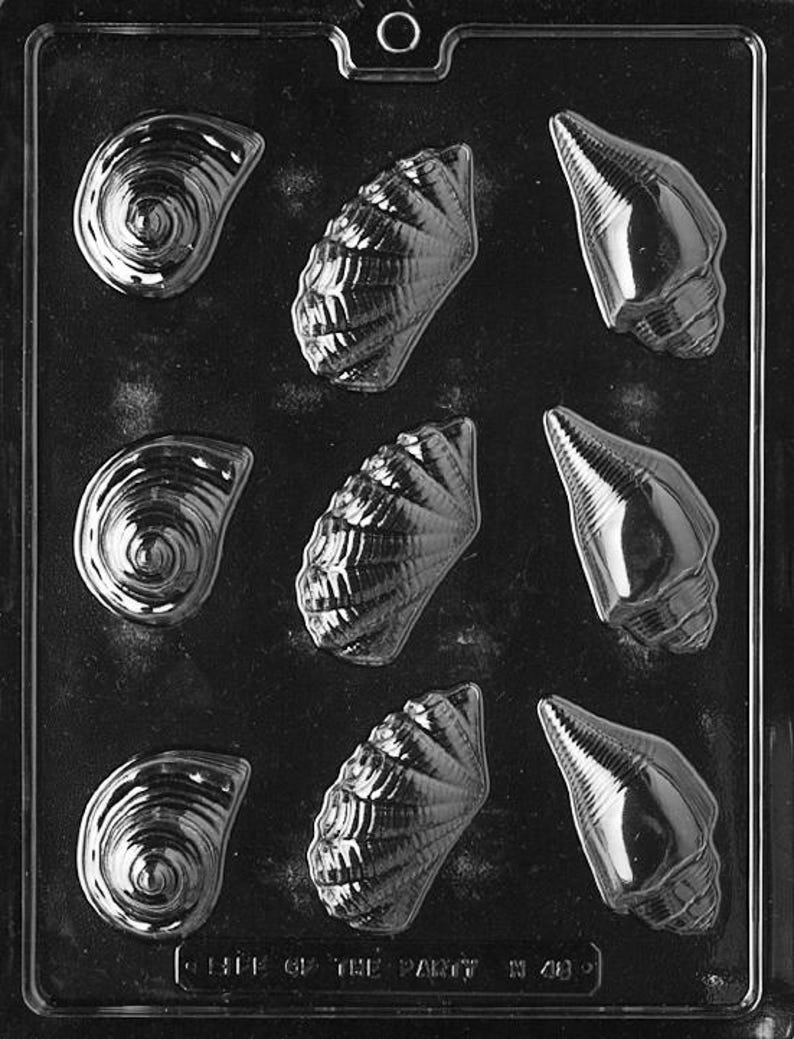 N048 Shell Assortment Chocolate Candy, Plaster or Soap Mold - Etsy